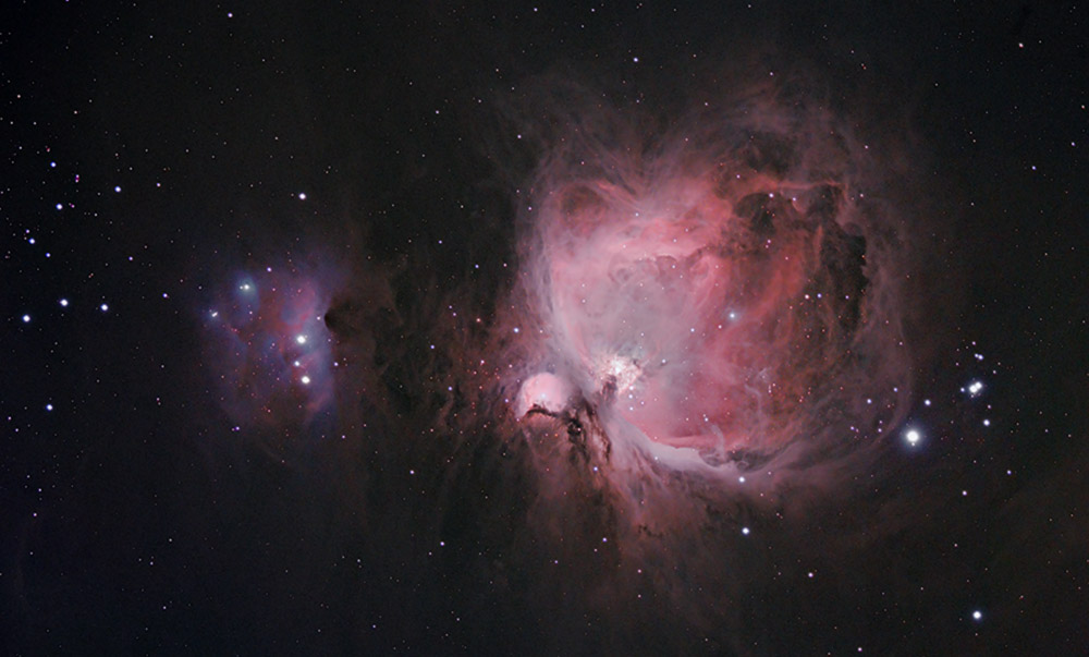 The Orion Nebula in Ha - Imaged in Heavy Moonlight : r/astrophotography