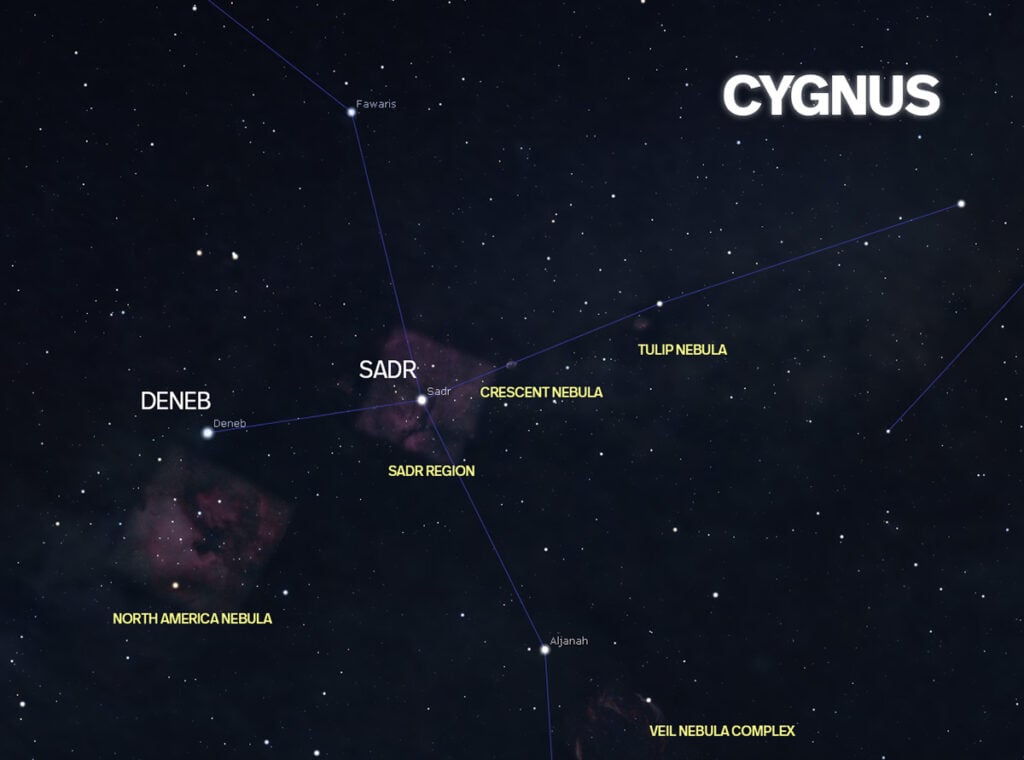 The Sadr Region in Cygnus including IC 1318 (Butterfly Nebula)