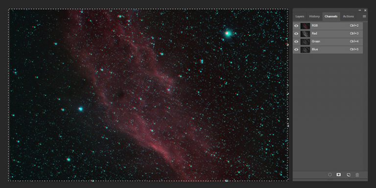 Create a HaRGB Astrophotography Image in Photoshop (5 Easy Steps)