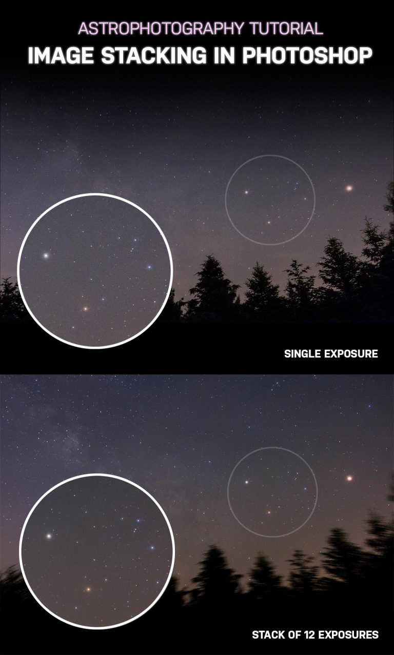 Image Stacking: Reduce Noise in Your Astrophotography Images with Photoshop